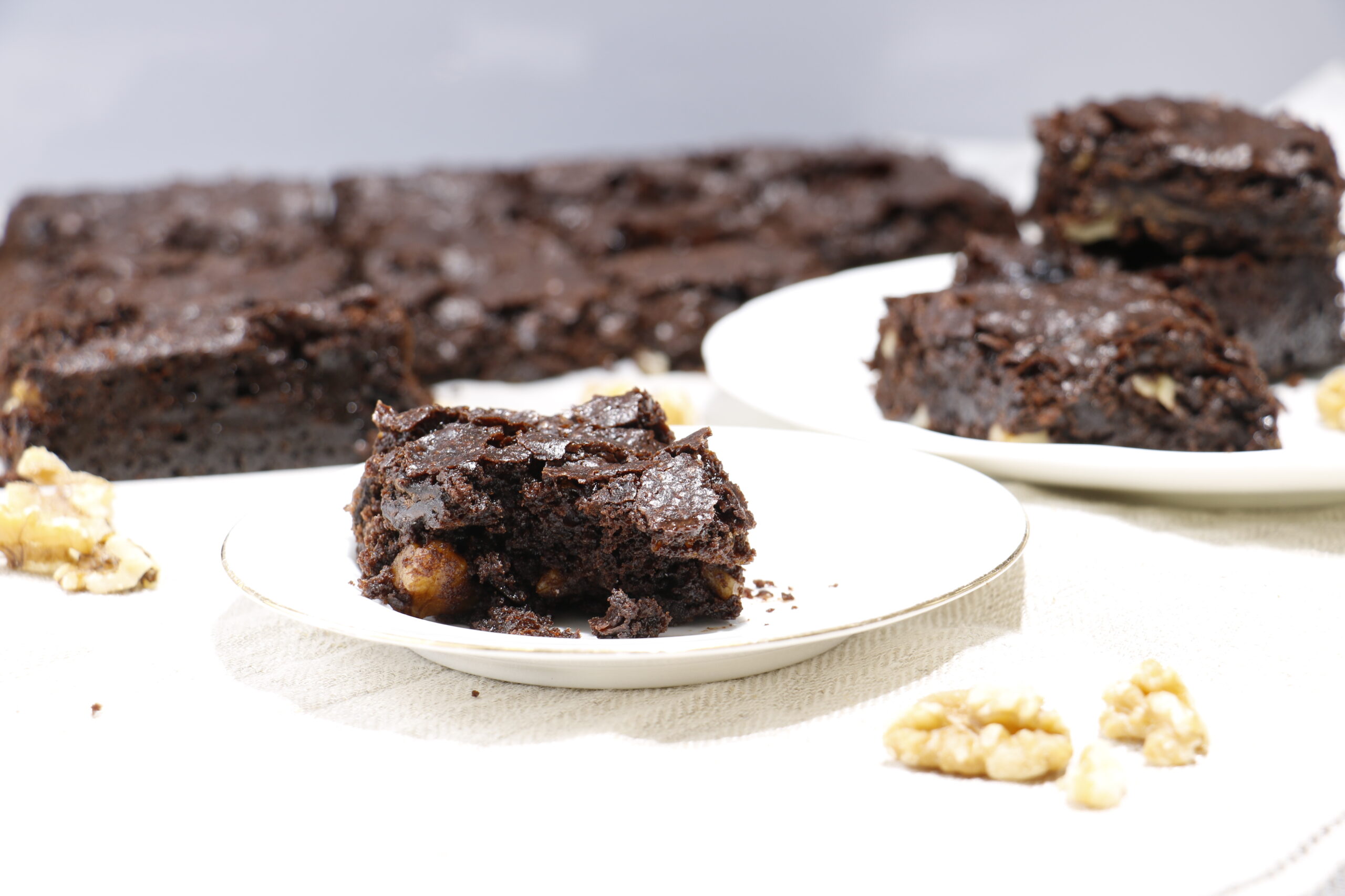 Easy Vegan Rich Chocolate Brownie Recipe - Caroline Rowe